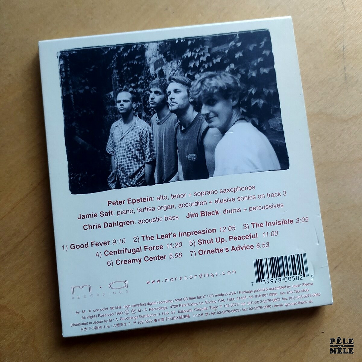 Peter Epstein Quartet ‎"The Invisible" (MA RECORDINGS, 1999) - Pêle ...