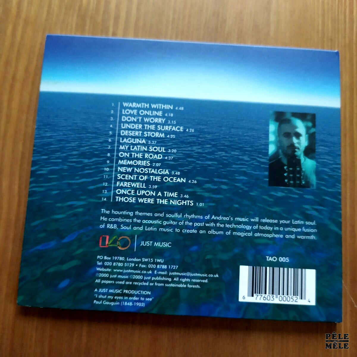 Andrea Terrano "Latin Soul" (JUST MUSIC, 2000) - Pêle-Mêle Online