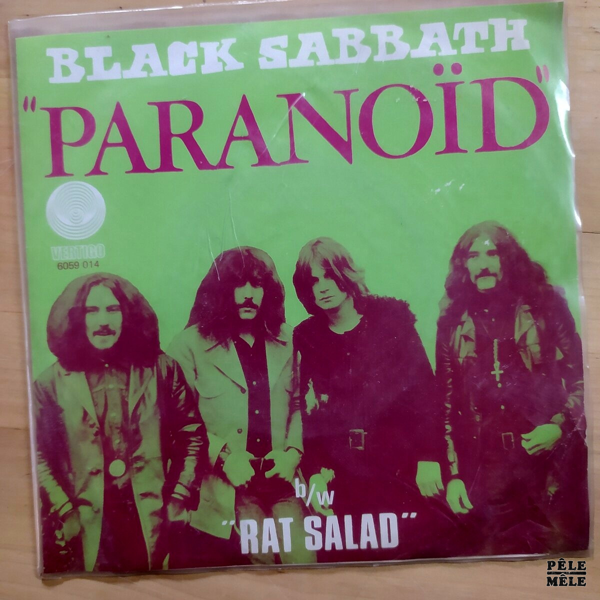 45T : Black Sabbath “Paranoïd / Rat Salad” (VERTIGO, 1970) - Pêle-Mêle ...
