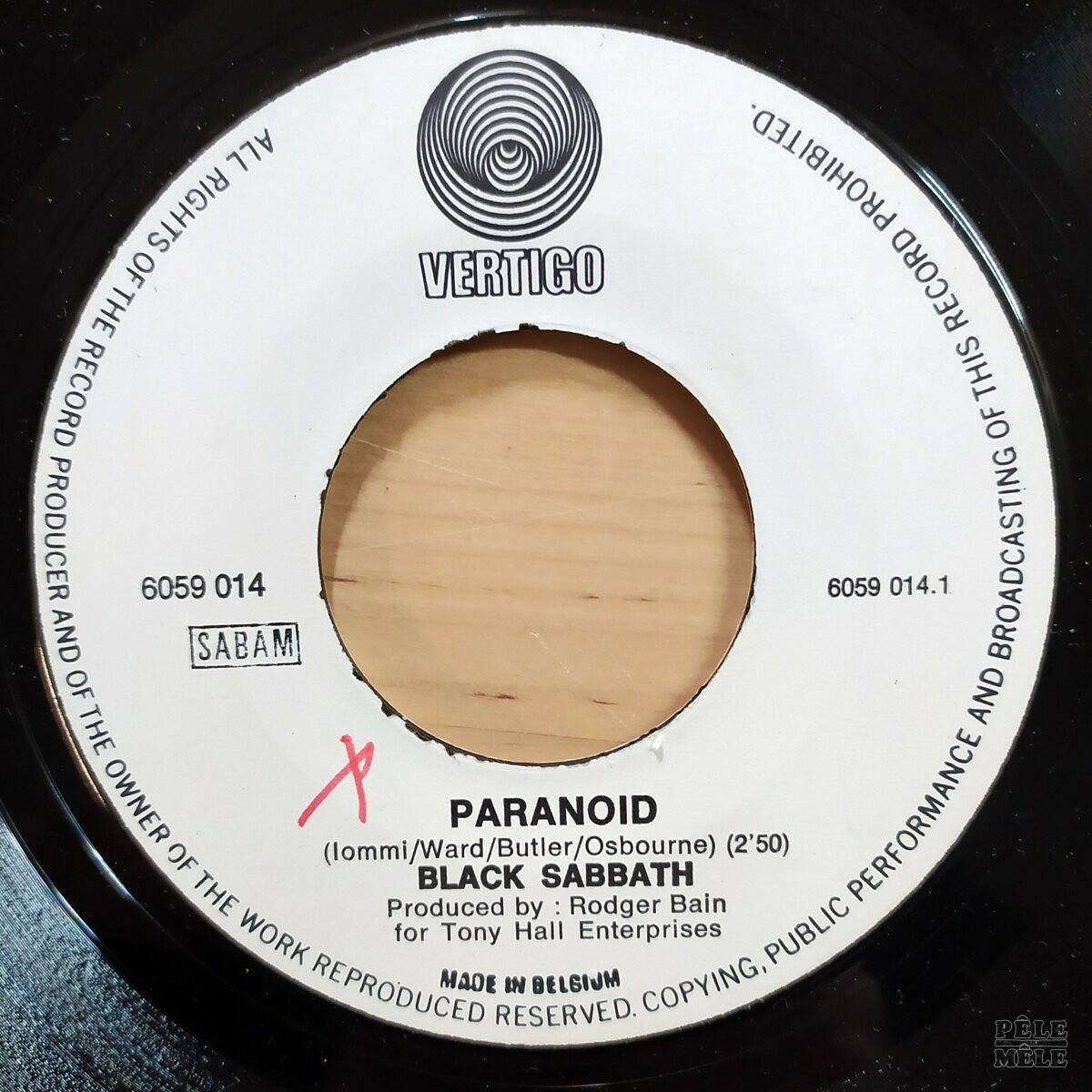 45T : Black Sabbath “Paranoïd / Rat Salad” (VERTIGO, 1970) - Pêle-Mêle ...