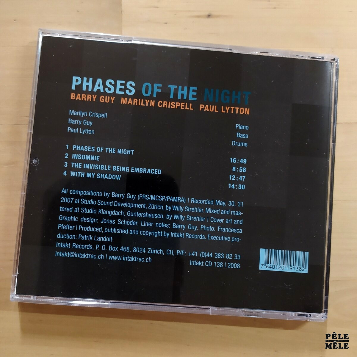 Barry Guy / Marilyn Crispell / Paul Lytton "Phases of the Night ...