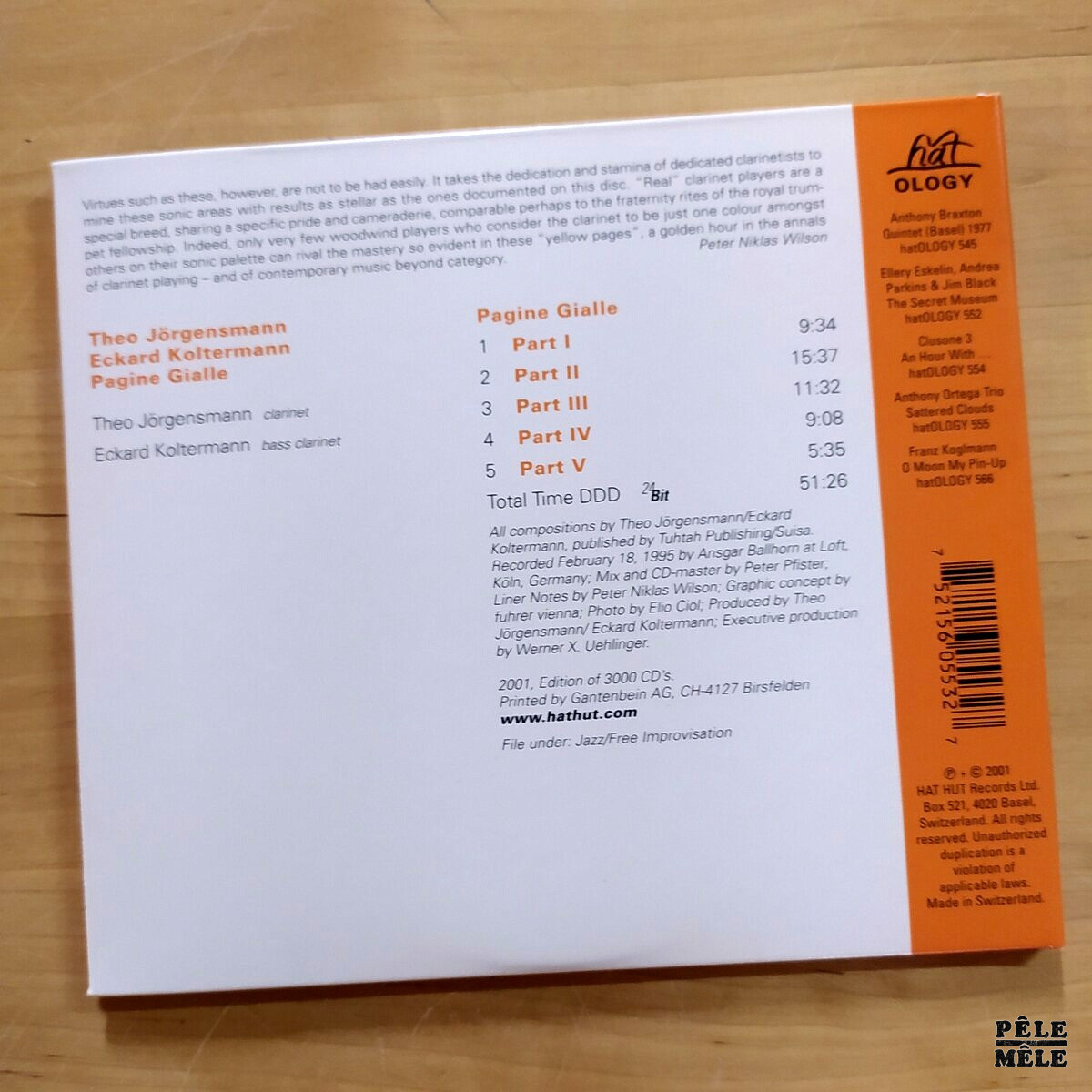 Theo Jorgensmann & Eckard Koltermann "Pagine Gialle" (HATOLOGY, 2001) - Pêle-Mêle Online