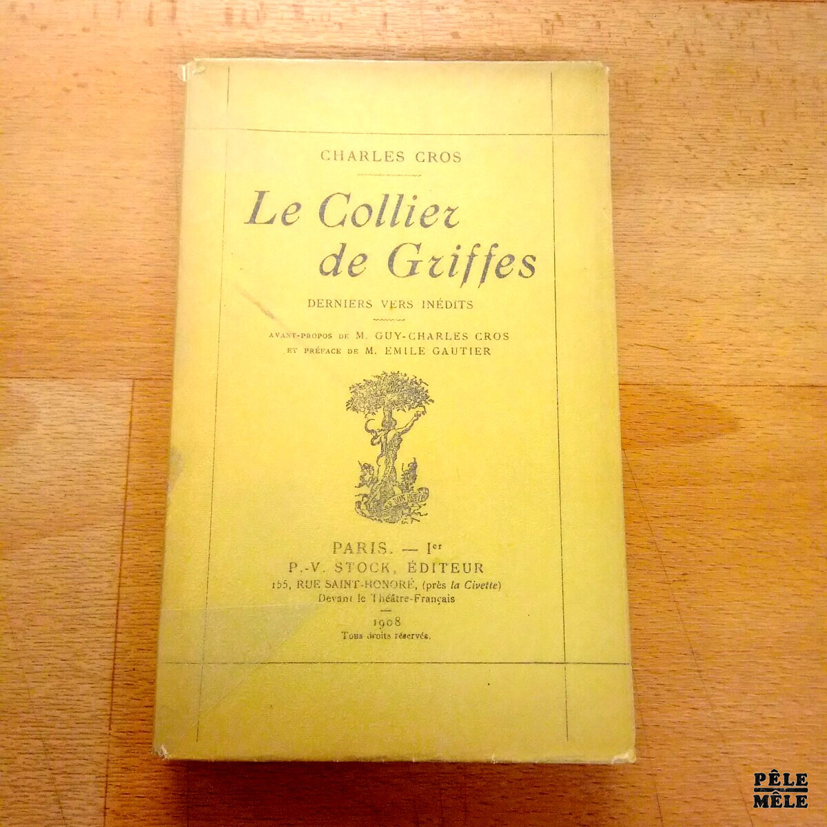 Le Collier de Griffes - Charles Cros / Chez Stock 1908 - Pêle-Mêle Online