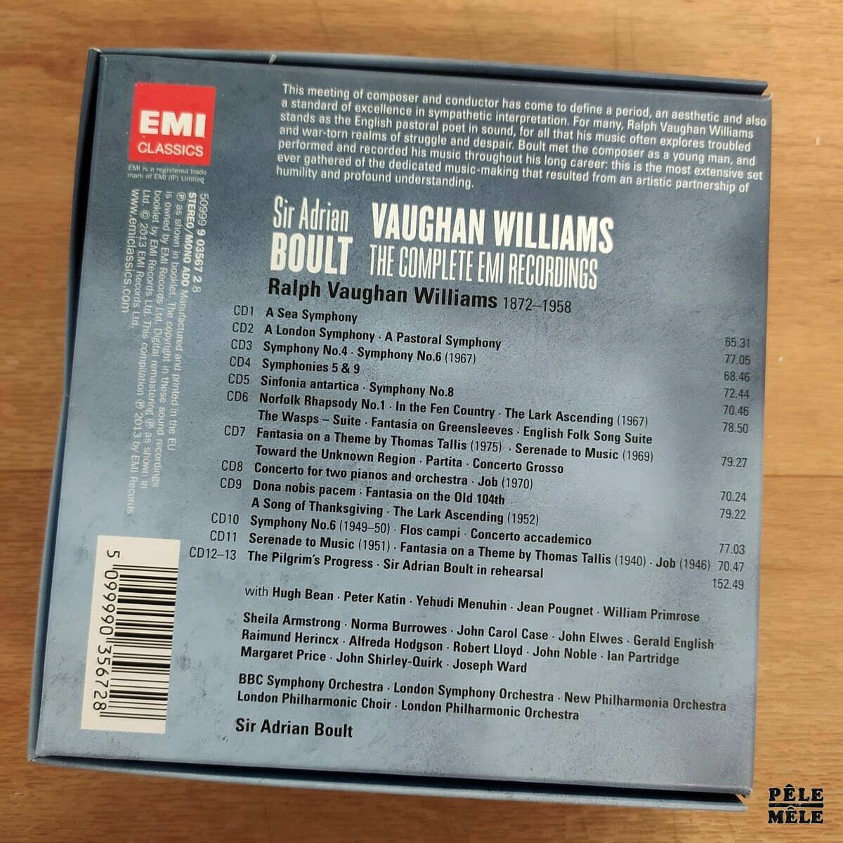 Sir Adrian Boult "Vaughan Williams The Complete EMI Recordings" (EMI ...