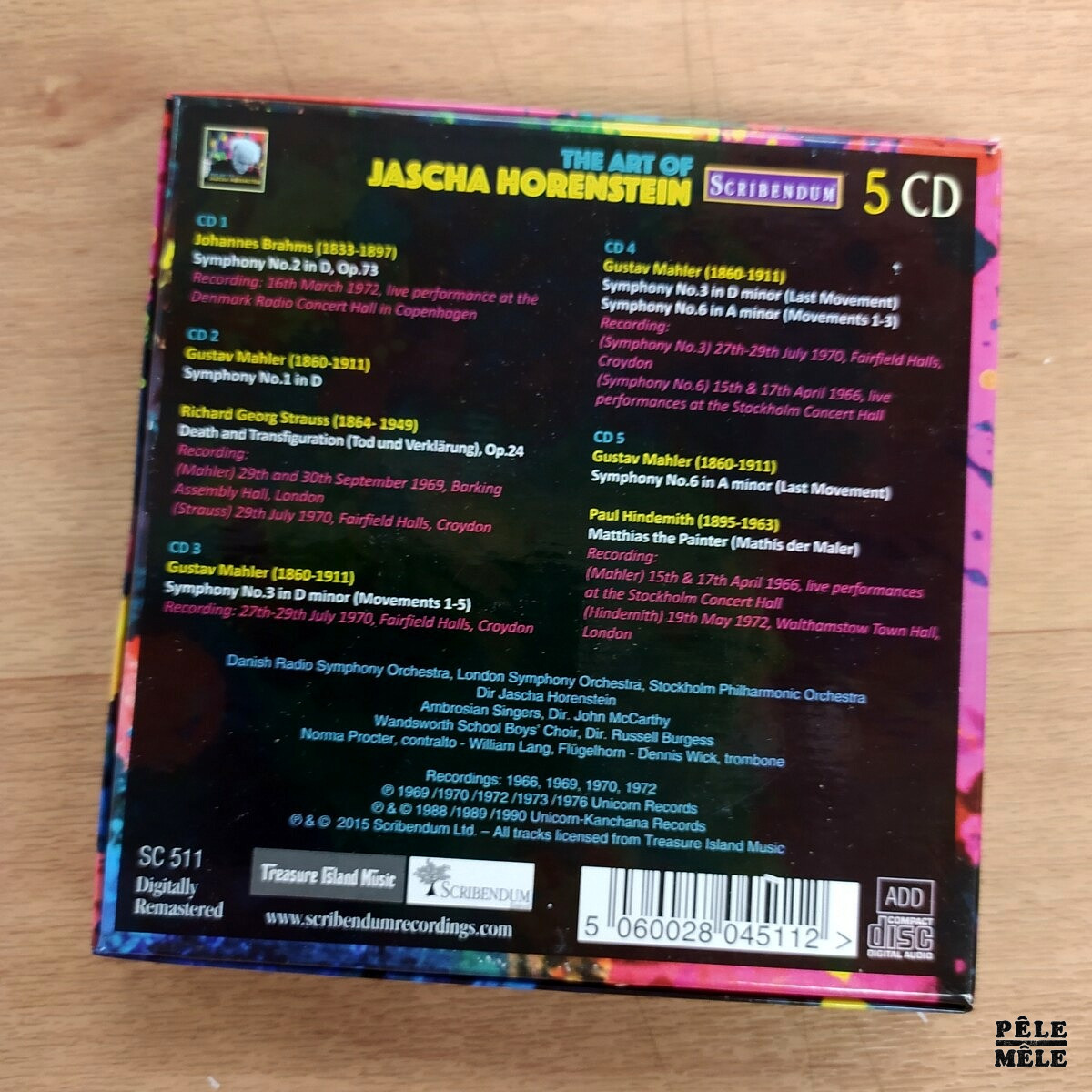 Jascha Horenstein "The Art of Jascha Horenstein" (SCRIBENDUM) / 5 cds - Pêle-Mêle Online