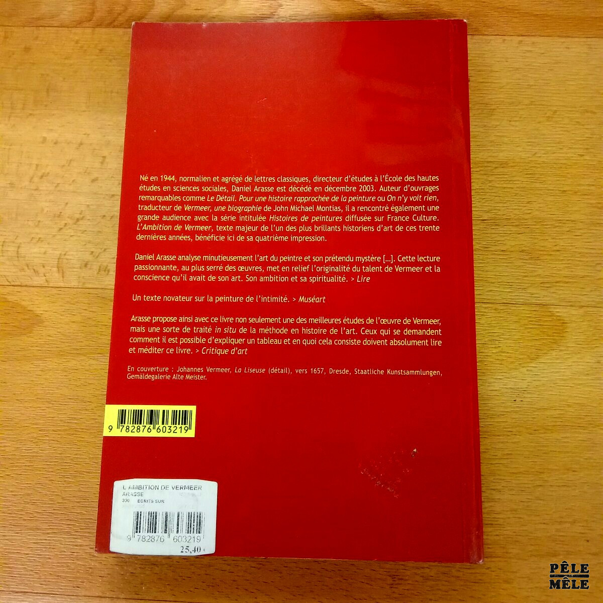 L'ambition de Vermeer - Daniel Arasse (Adam Biro) - Pêle-Mêle Online