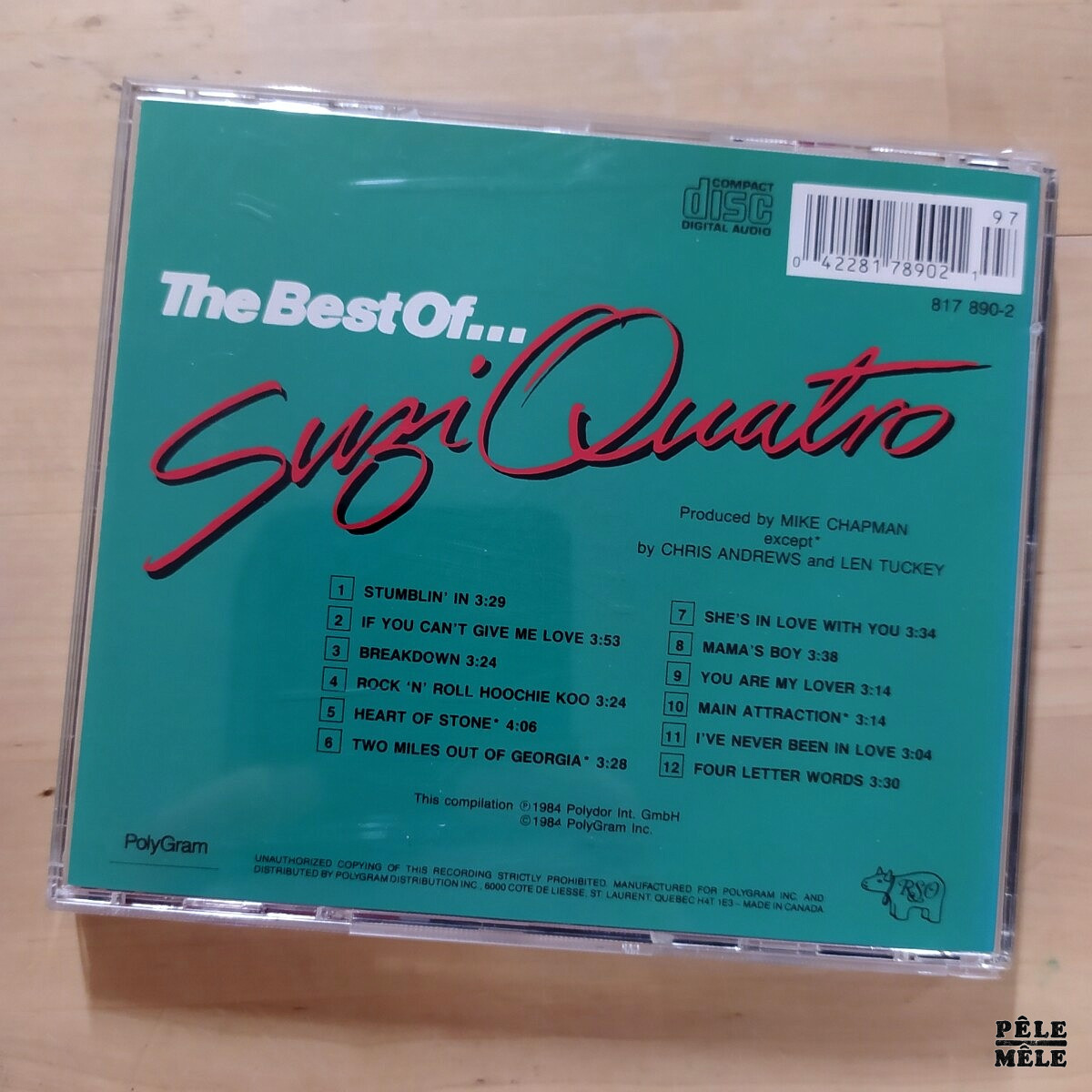 Suzi Quatro The Best Of Suzi Quatro Polygram 1984 Pêle Mêle Online