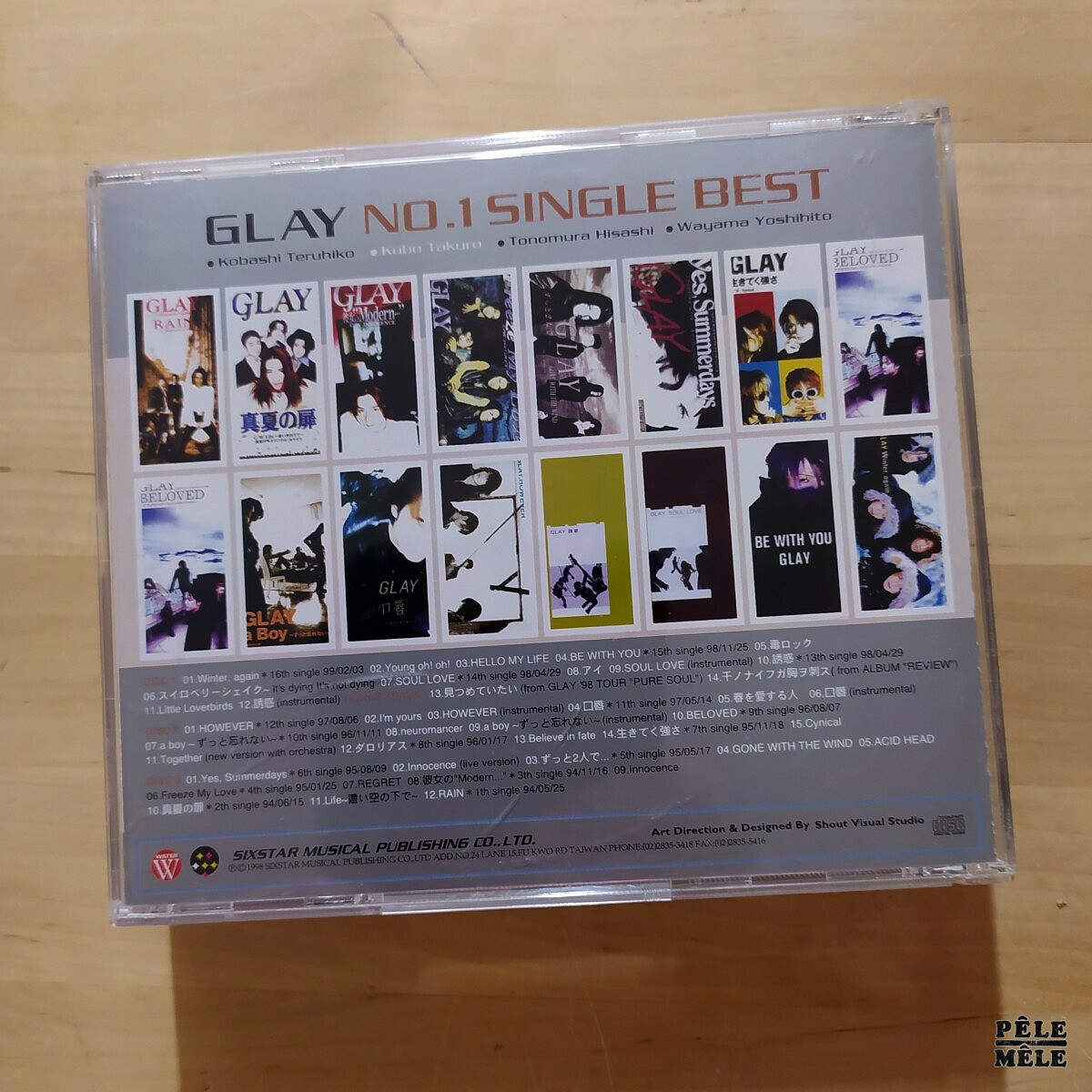 Glay "N°1 Single Best" (SIXSTAR, 1998) IMPORT JAPONAIS / 3 cds - Pêle-Mêle Online