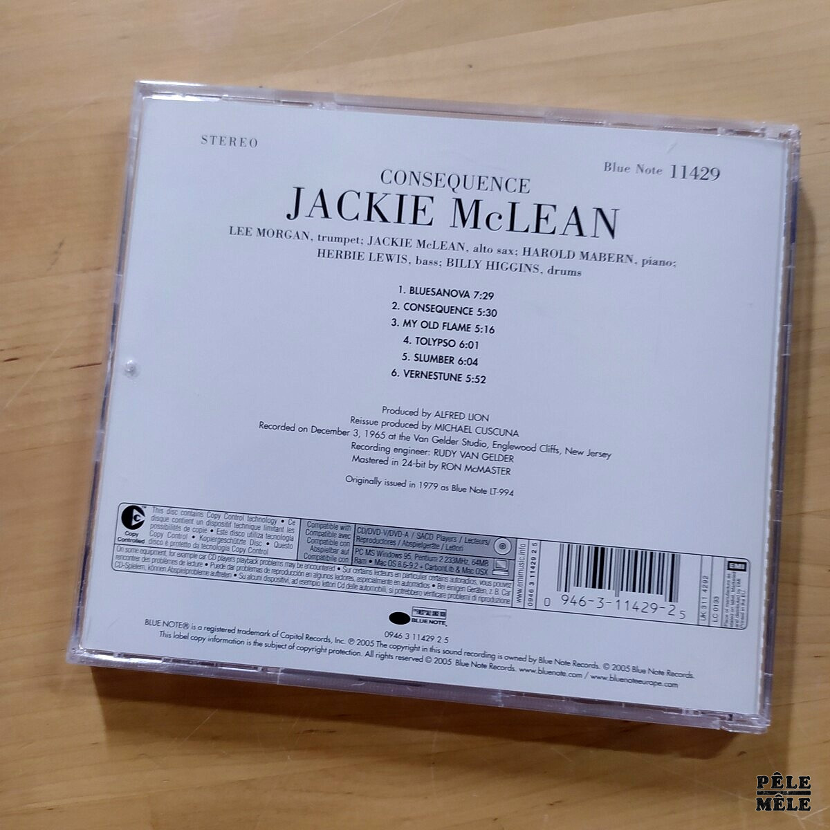 Jackie McLean "Consequence" (BLUE NOTE, 1979) - Pêle-Mêle Online