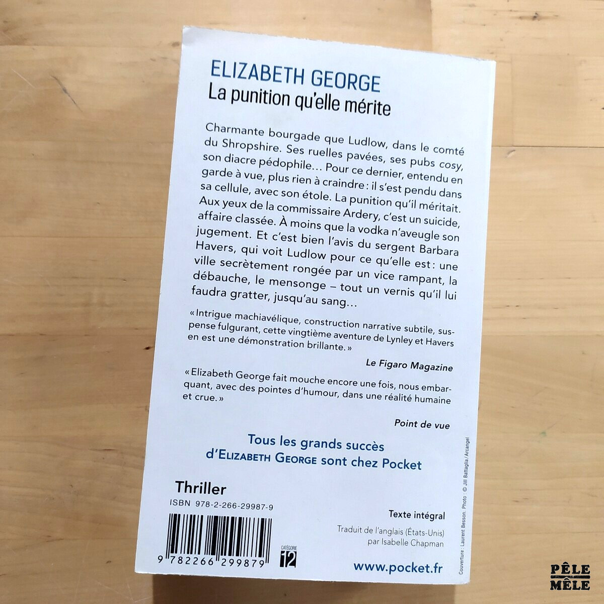 Elizabeth George "La Punition qu'elle mérite" (POCKET) - Pêle-Mêle Online