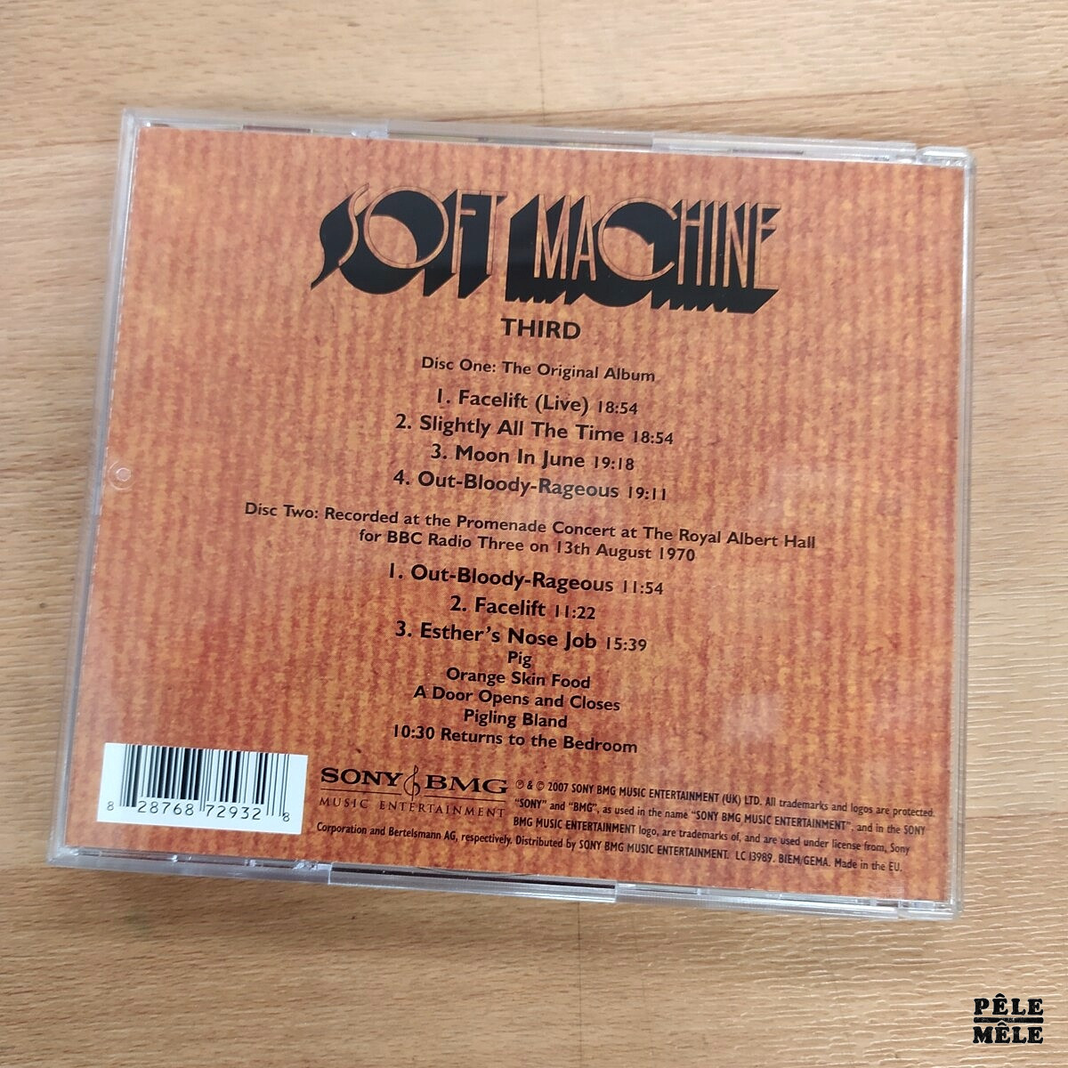 Soft Machine "Third" (CBS, 1970) / 2 cds - Pêle-Mêle Online