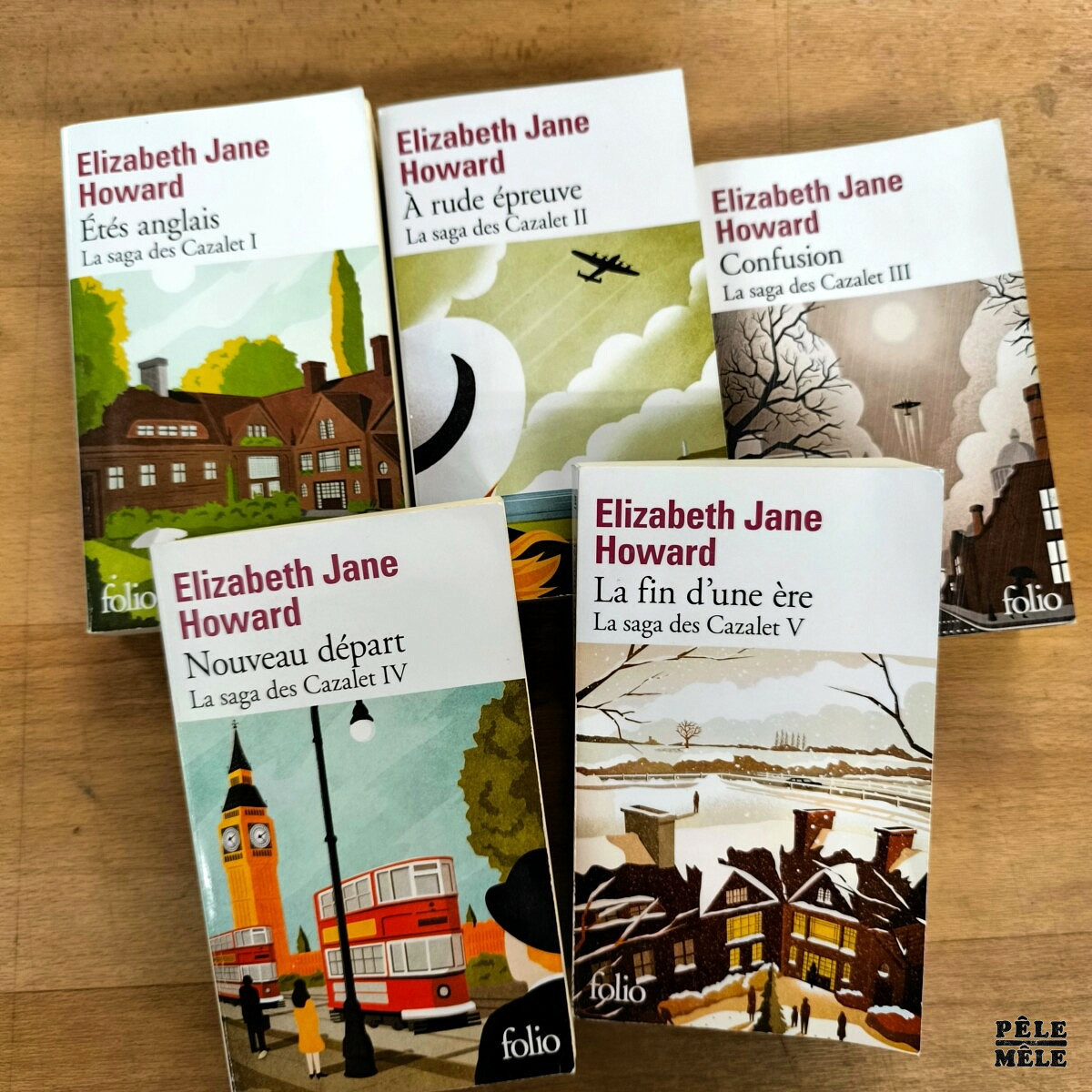 Pack Elizabeth Jane Howard “La Saga des Cazalet" Vol.I, II, III, IV & V ...