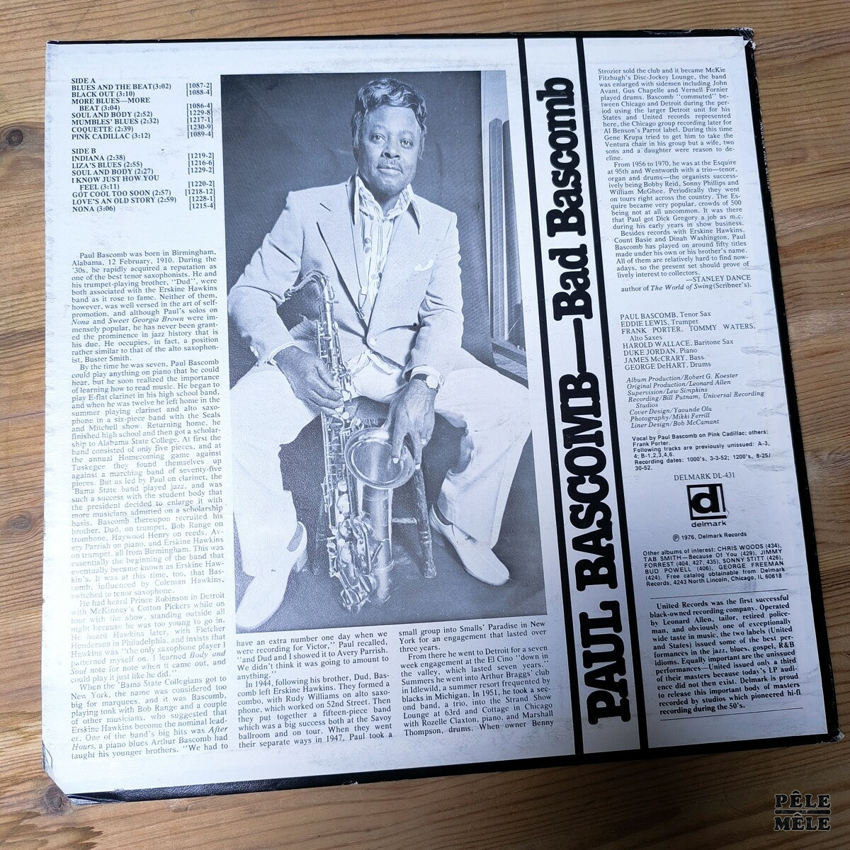 Paul Bascomb "Bad Bascomb" (DELMARK, 1976) - Pêle-Mêle Online