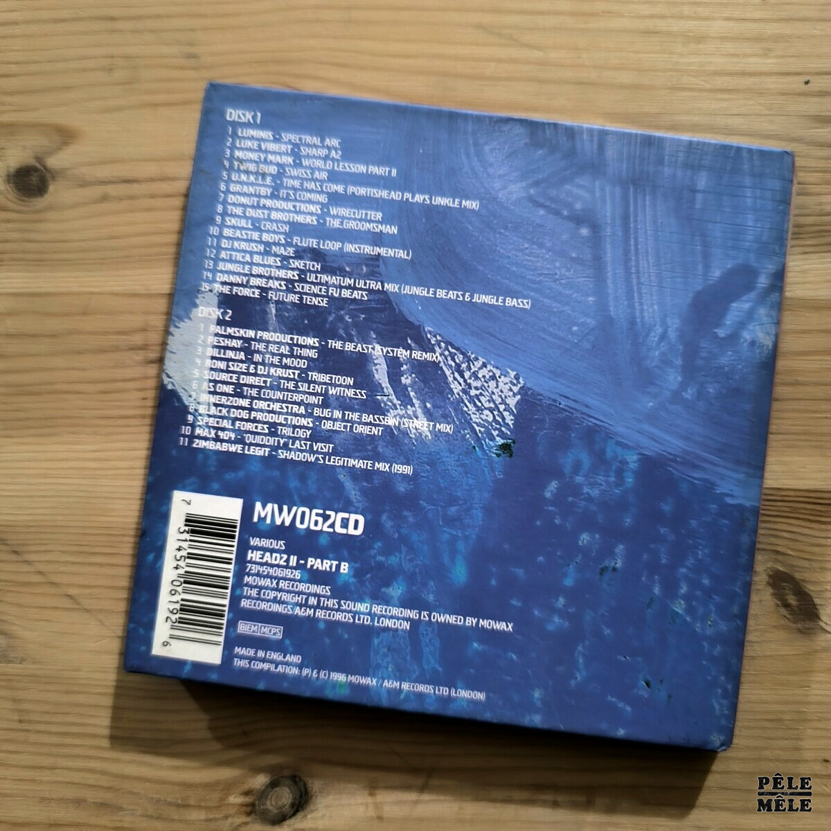 Compilation "Headz 2B" (MO'WAX, 1996) / 2 cds - Pêle-Mêle Online