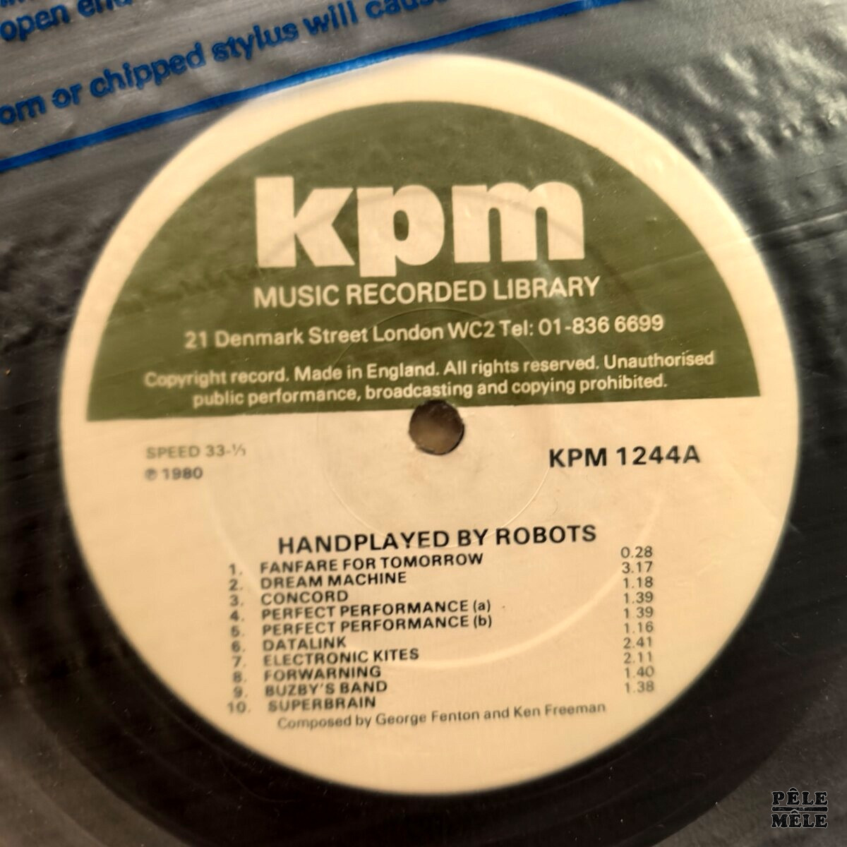 George Fenton / Ken Freeman "Handplayed by Robots" (KPM, 1980) - Pêle ...
