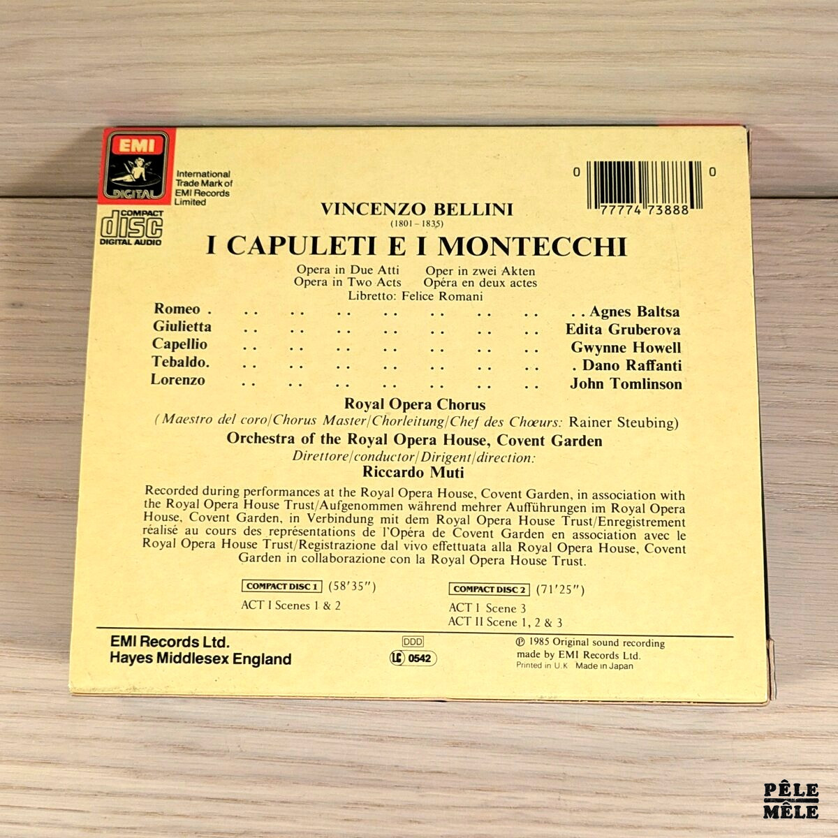 Bellini - Agnes Baltsa, Edita Gruberova, The Royal Opera Chorus, The ...