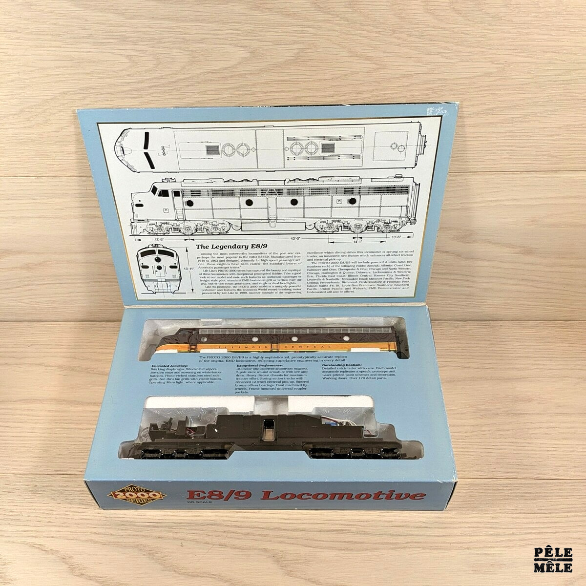 E8/9 Locomotive HO Scale - Proto 2000 series - Illinois central - Pêle ...