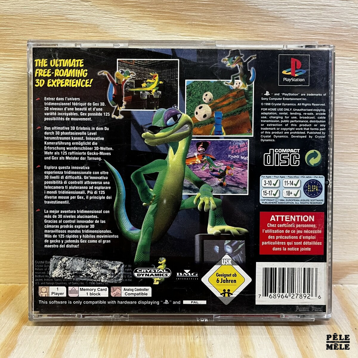 "Gex 3D : Return of the Gecko" (PLAYSTATION 1) - Pêle-Mêle Online