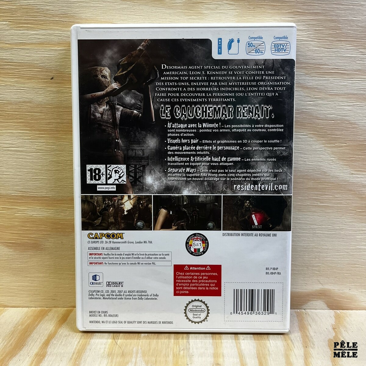 NINTENDO Wii "Resident Evil 4 Wii Edition" - Pêle-Mêle Online