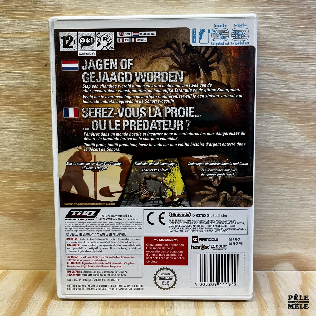 NINTENDO Wii "Deadly Creatures" - Pêle-Mêle Online