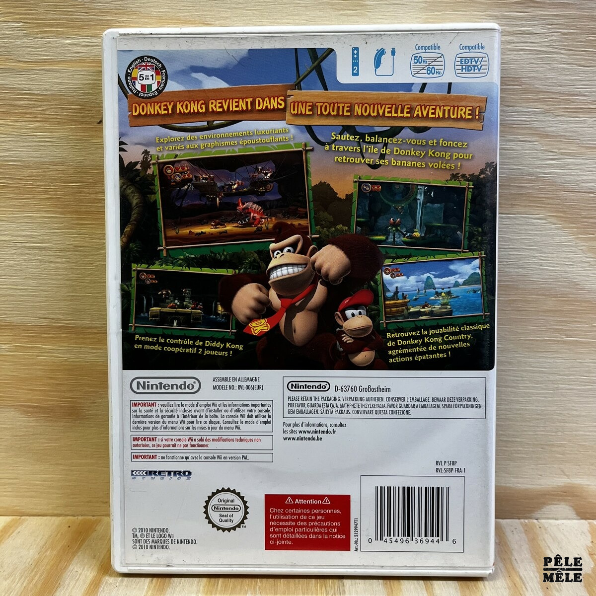 NINTENDO Wii "Donkey Kong Country Returns" - Pêle-Mêle Online