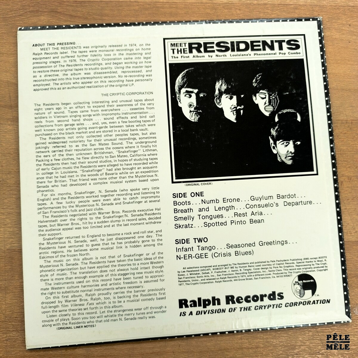 The Residents "Meet the Residents" (RALPH RECORDS, 1974) - Pêle-Mêle Online