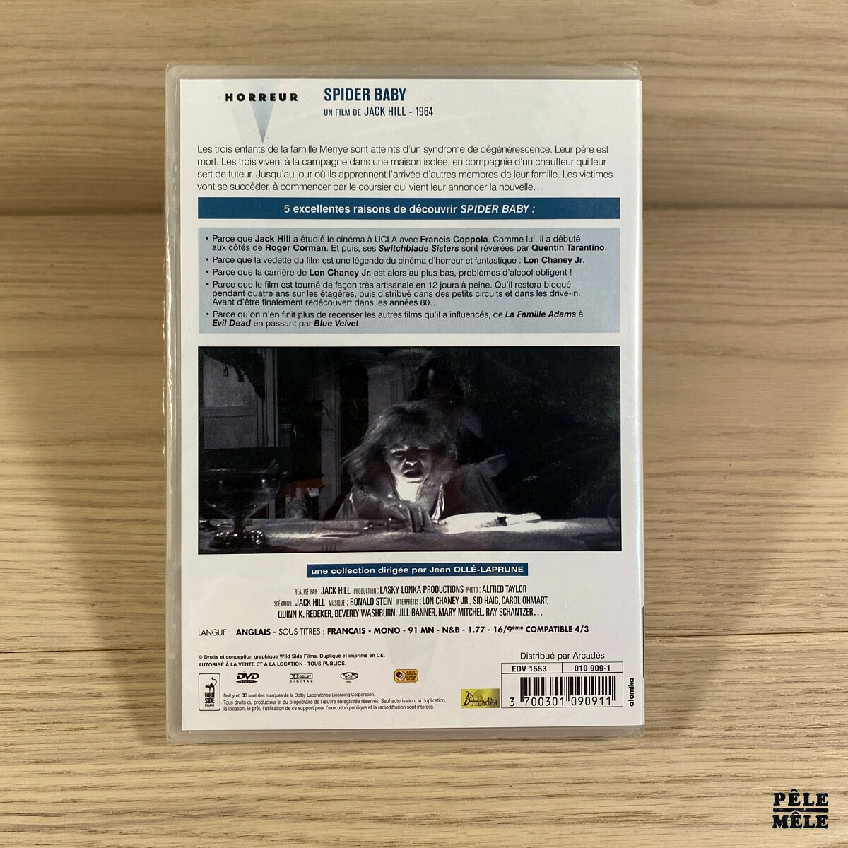 Spider baby - DVD - Jack Hill - Pêle-Mêle Online