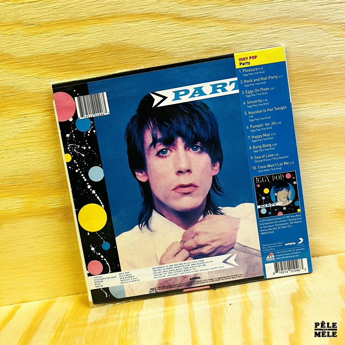 Iggy Pop "Party" (ARISTA, 1981) - Pêle-Mêle Online
