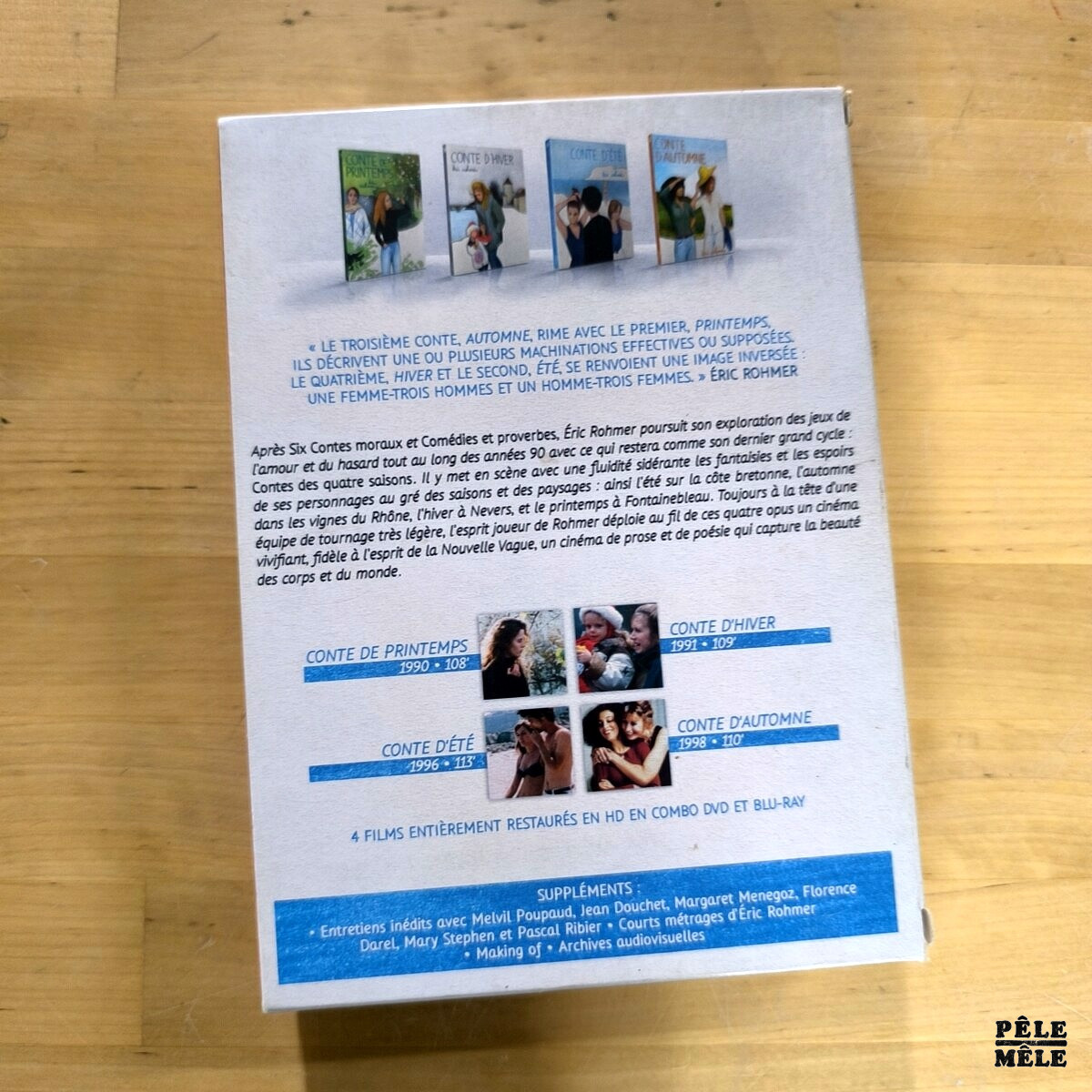 Coffret "Éric Rohmer : Contes des Quatre Saisons" (POTEMKINE, 2013) / 5 ...