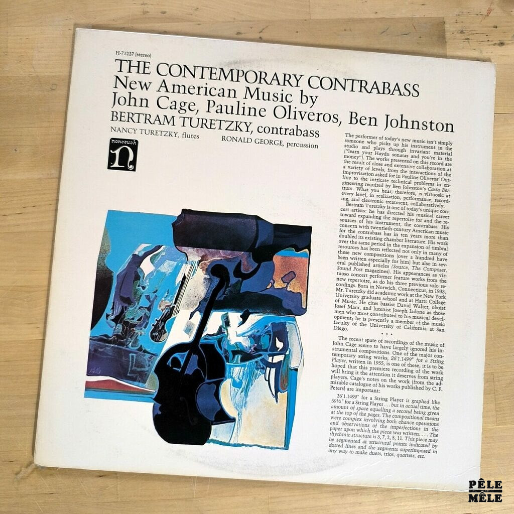 Bertram Turetzky "John Cage, Pauline Oliveros, Ben Johnston : The ...