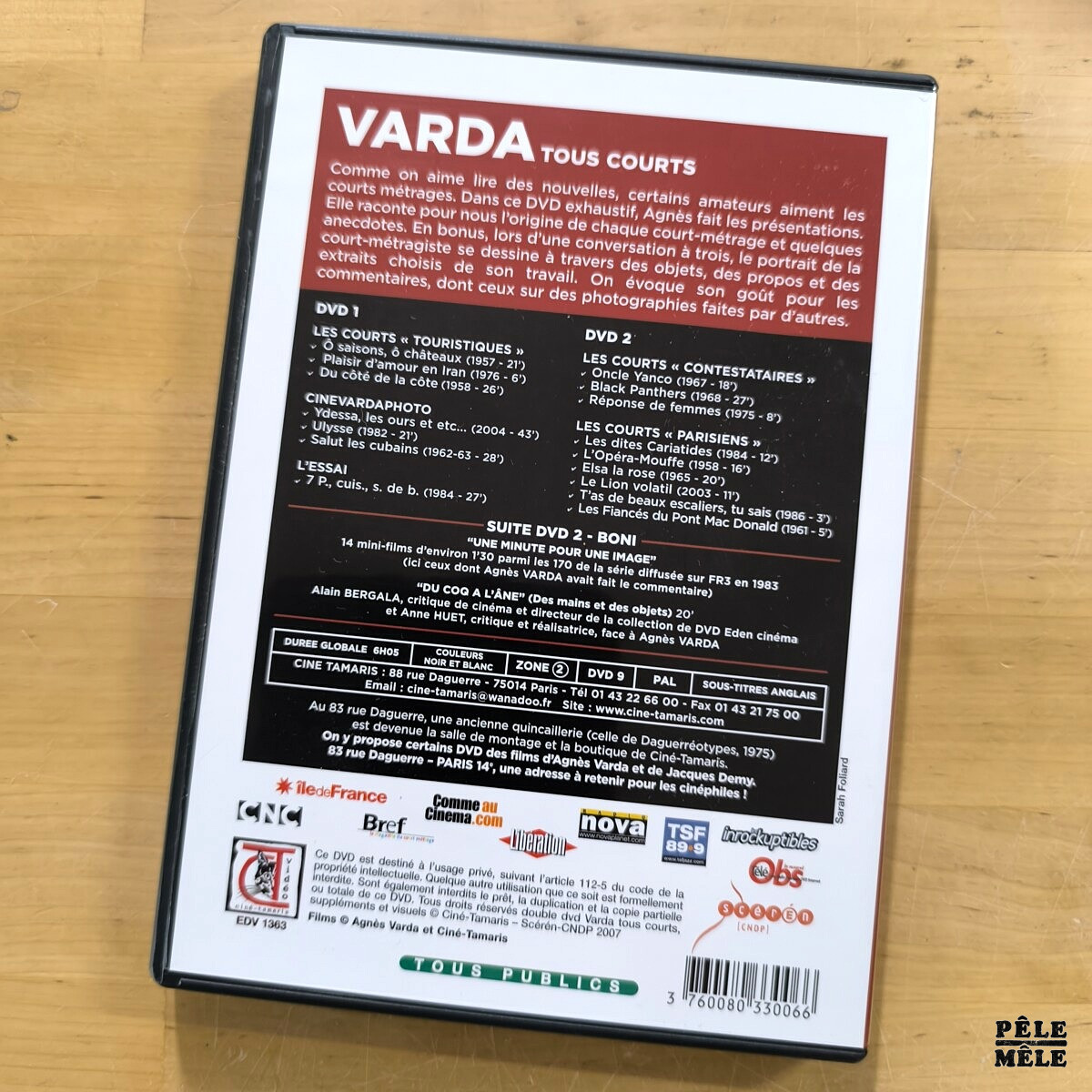 Agnès Varda "Varda Tous Courts" (CINÉ TAMARIS, 2007) - Pêle-Mêle Online